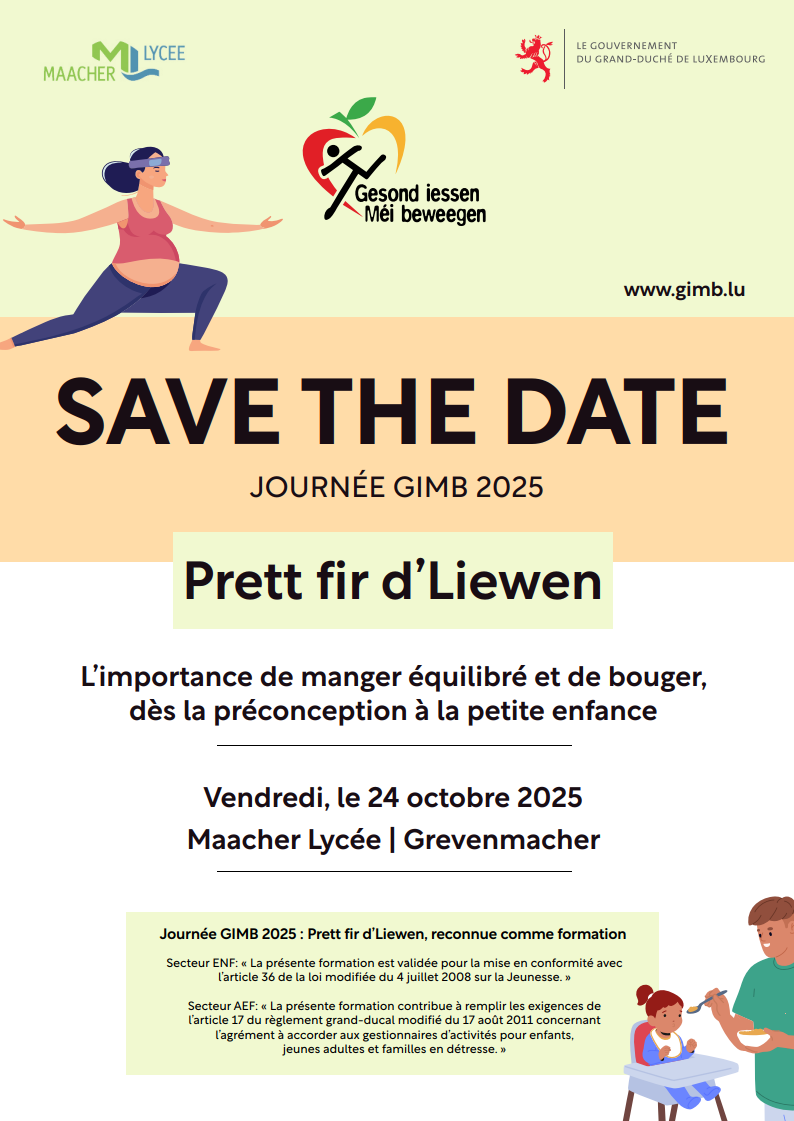 Save the Date - Journée GIMB 2025 - Gesond iessen - Méi bewegen ...