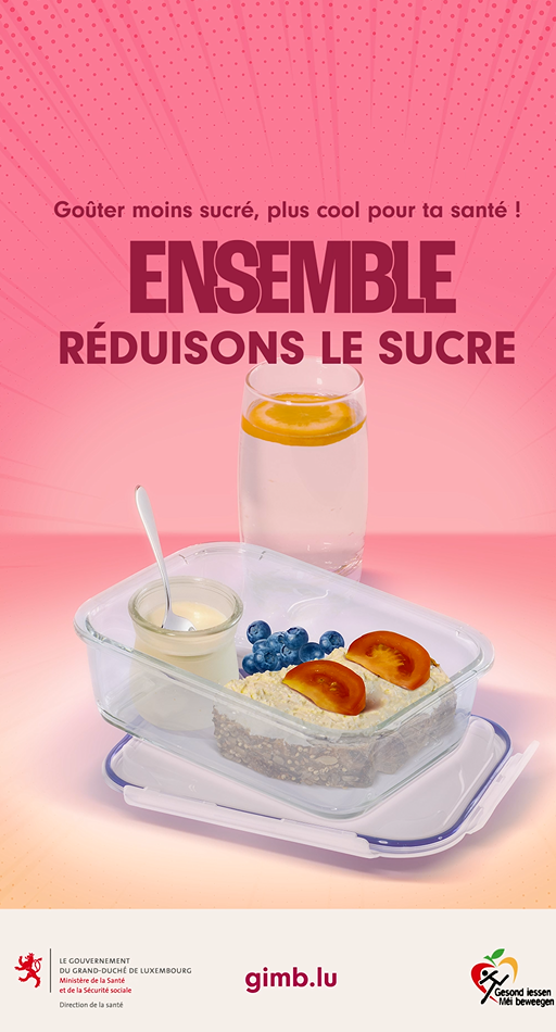 Campagne - Gesond iessen - Méi bewegen - Luxembourg